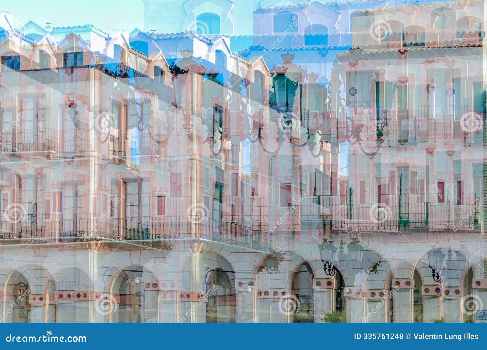 Multiple Architecture Plans On Building Drawing Stock Photography ...