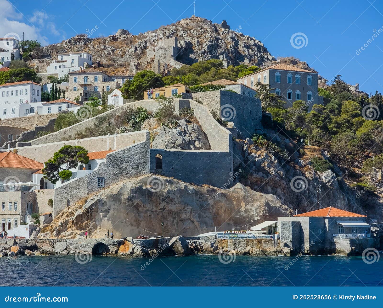 Architecture of Hydra stock photo. Image of saronic - 262528656