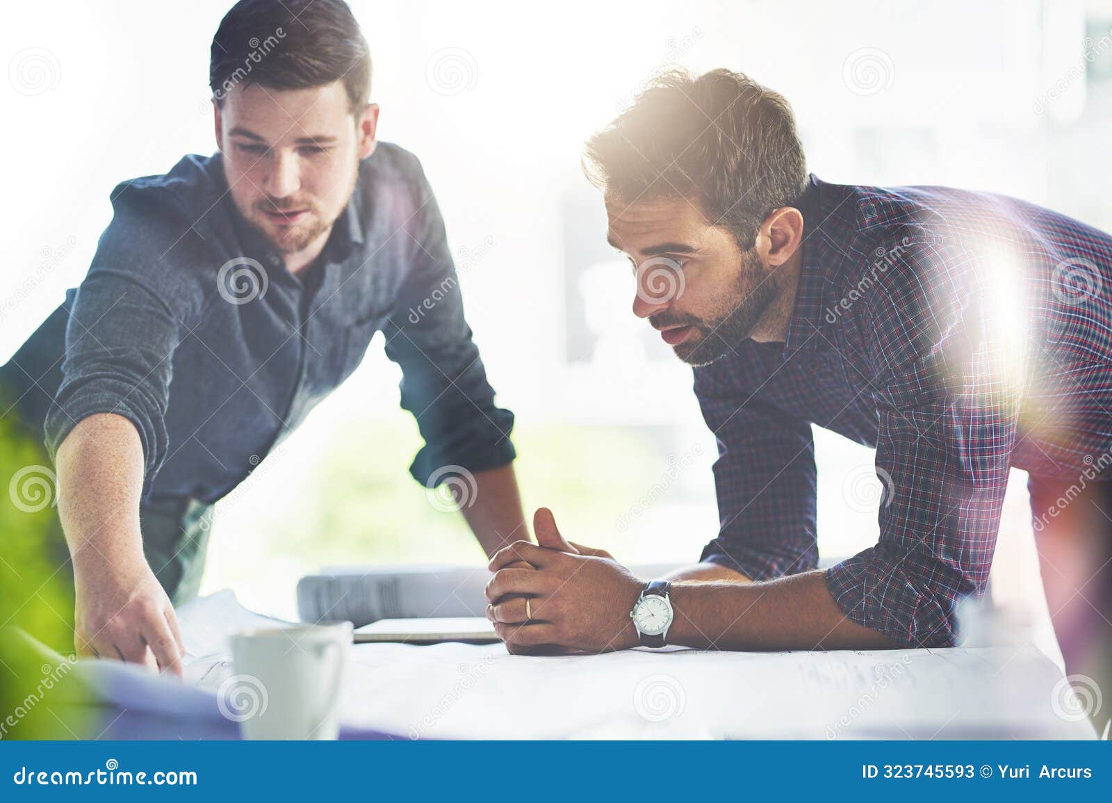 Architecture, Industry and Business People in Office Meeting for ...