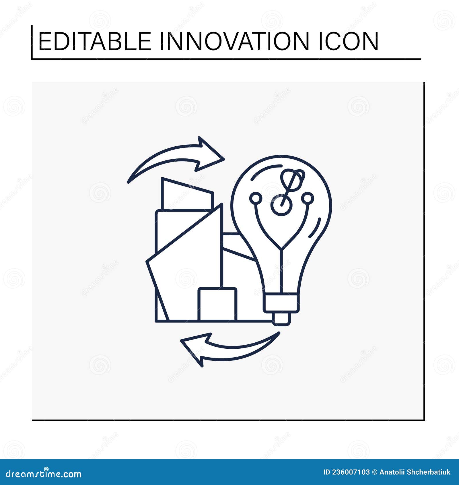 Architecture Innovation Line Icon Stock Vector - Illustration of ...