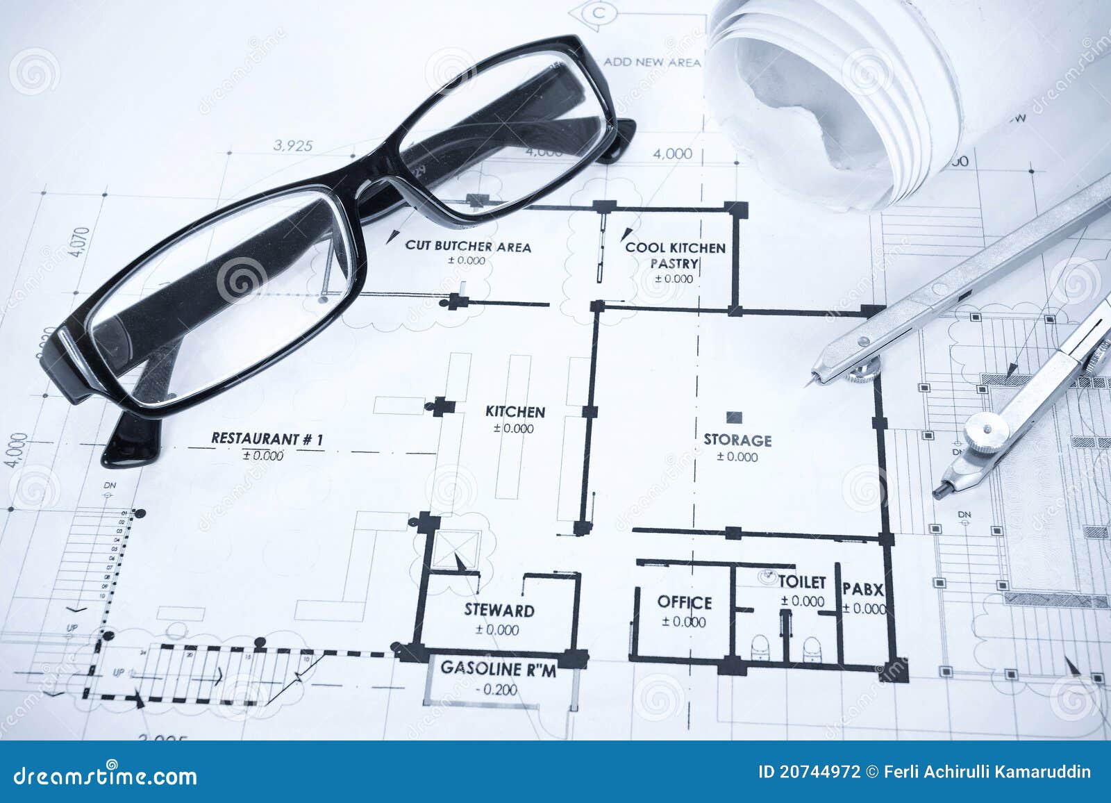 Architecture instruments stock photo. Image of loupe - 20744972