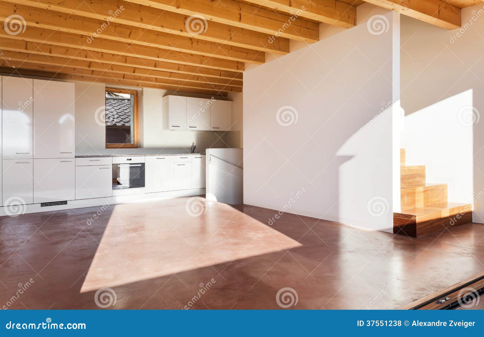 Architecture, Interior, Empty House Stock Photo - Image of loft ...