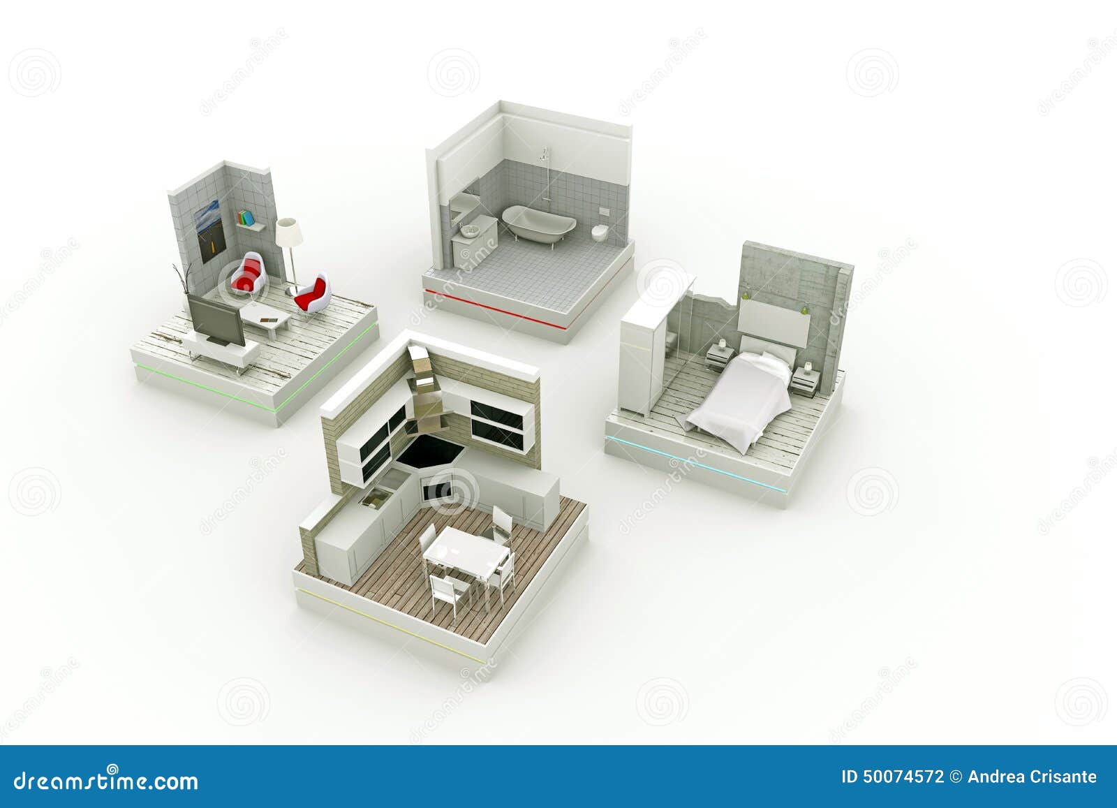 Architecture Interior Sections Stock Illustration - Illustration of ...