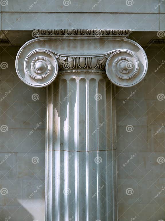 Architecture: Ionic Column Capital Stock Photo - Image of volutes ...