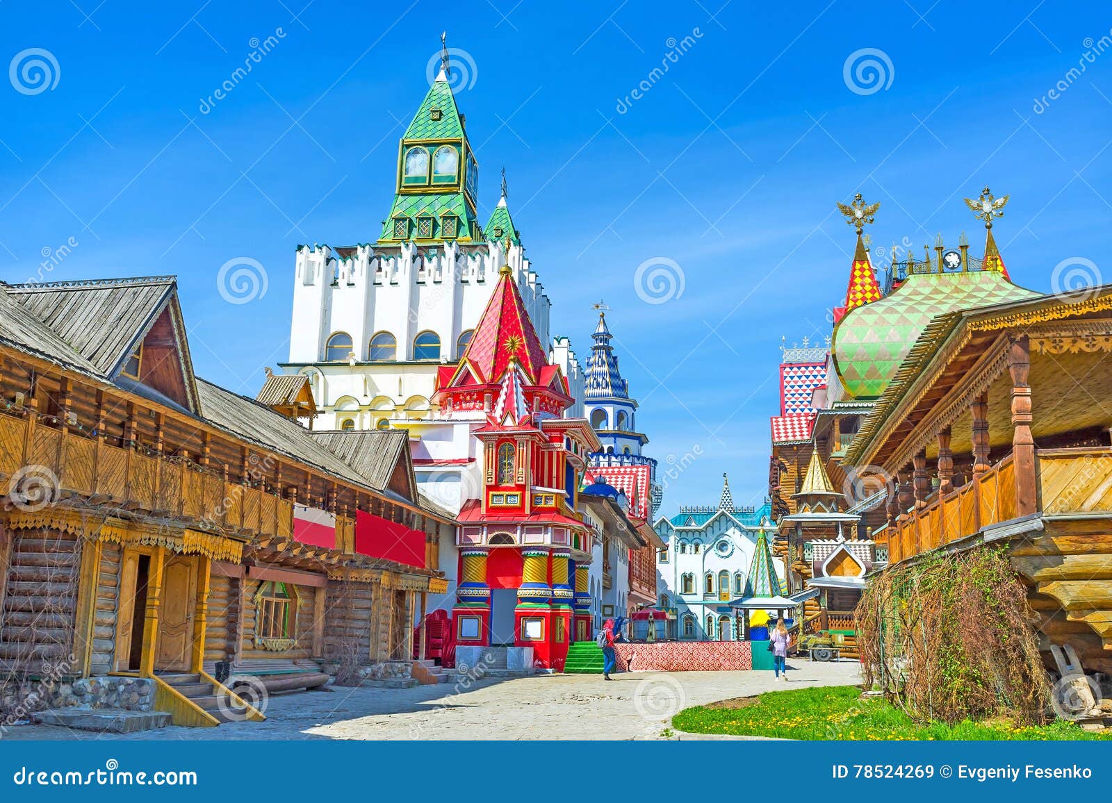 The Architecture of Izmailovsky Kremlin Stock Image - Image of flea ...