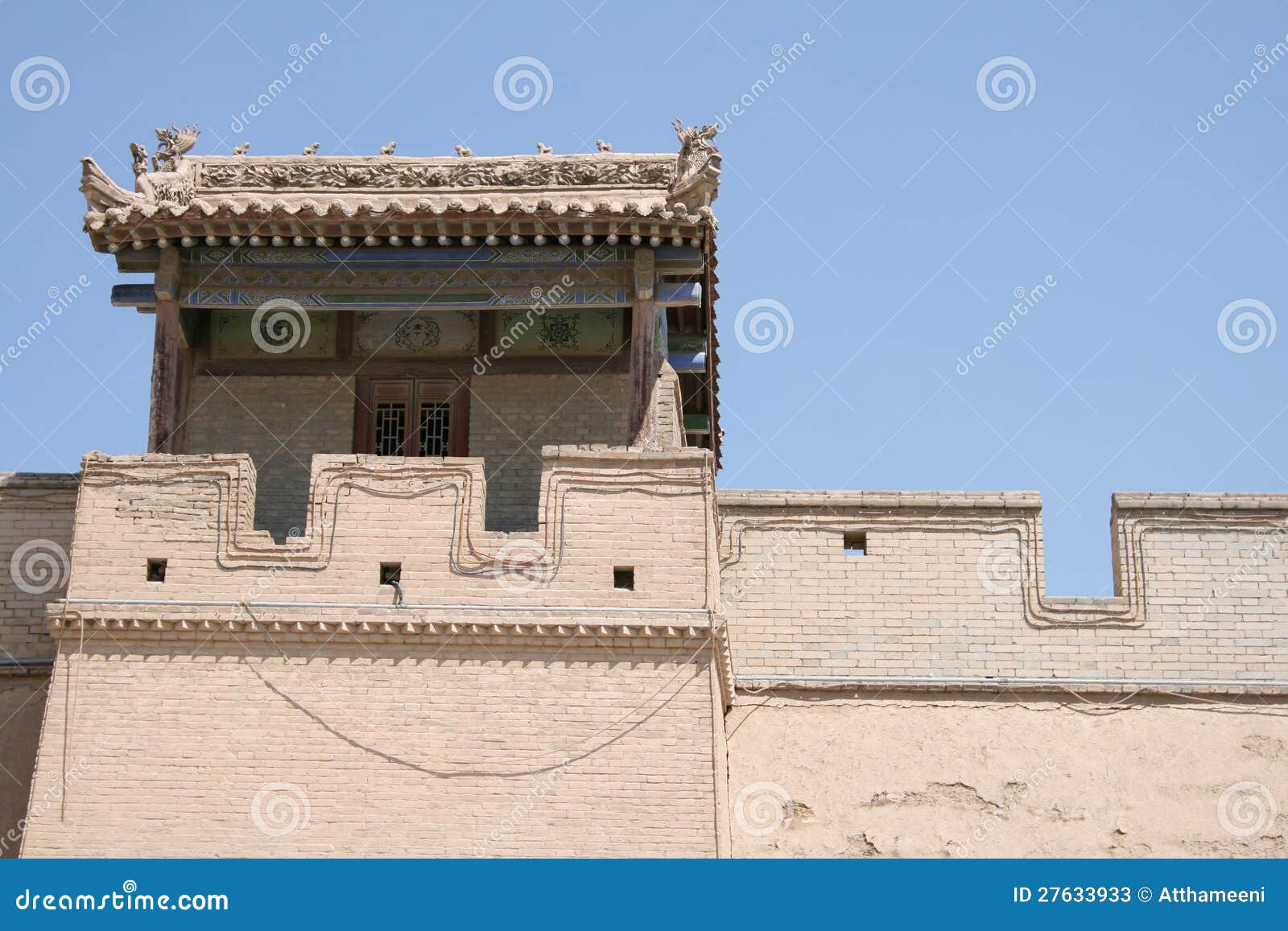 Architecture at Jia Yu Guan Ancient Chinese Fort Stock Image - Image of ...