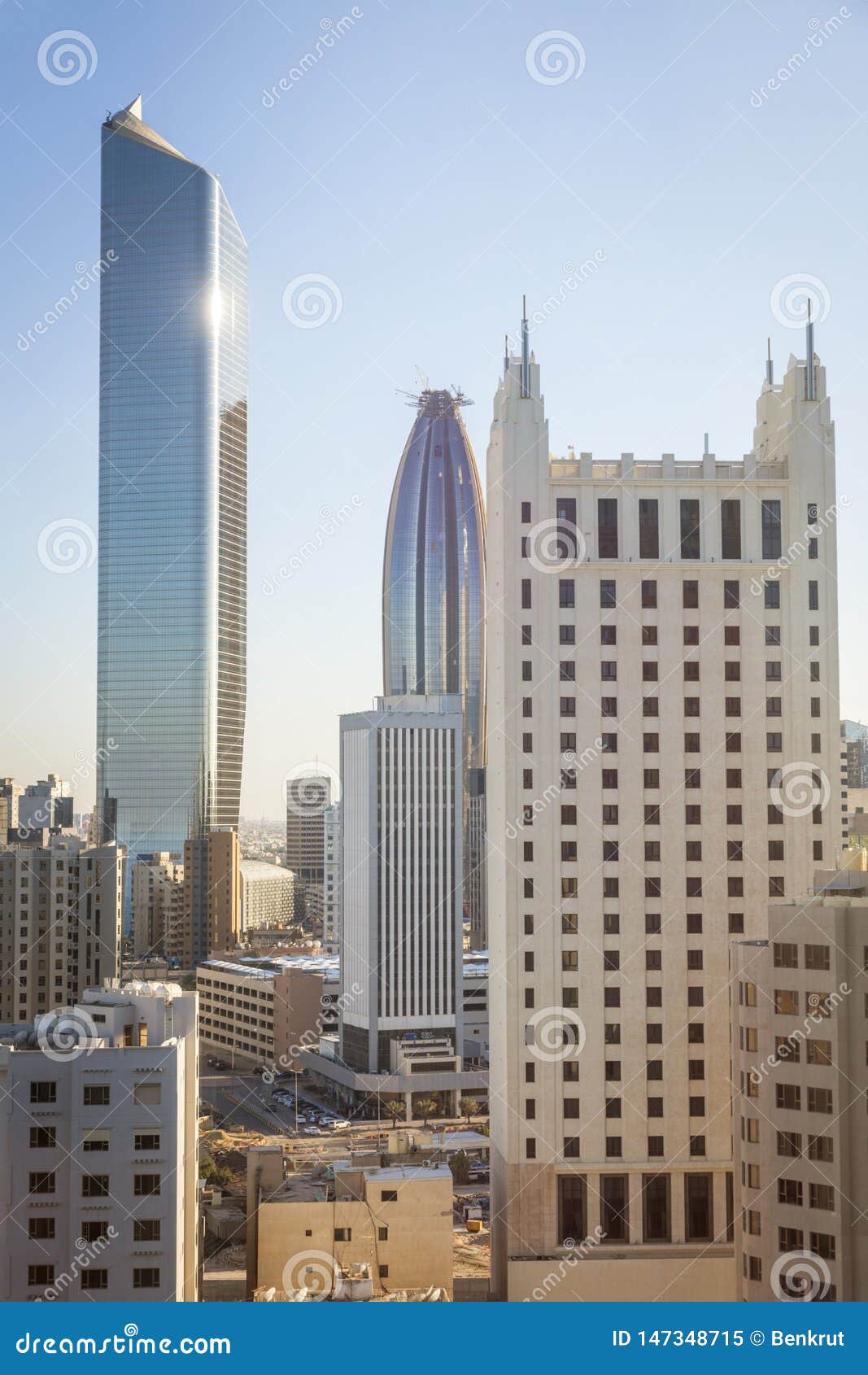 Architecture of Kuwait City Stock Image - Image of landscape, middle ...