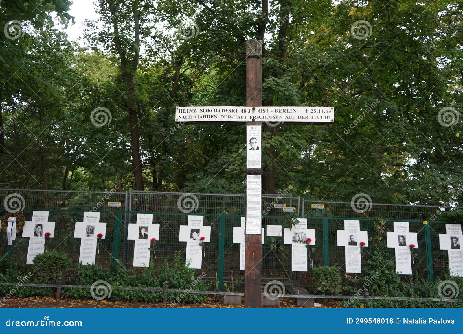 The Crosses Were Erected in Memory of the Victims Who Crossed the ...