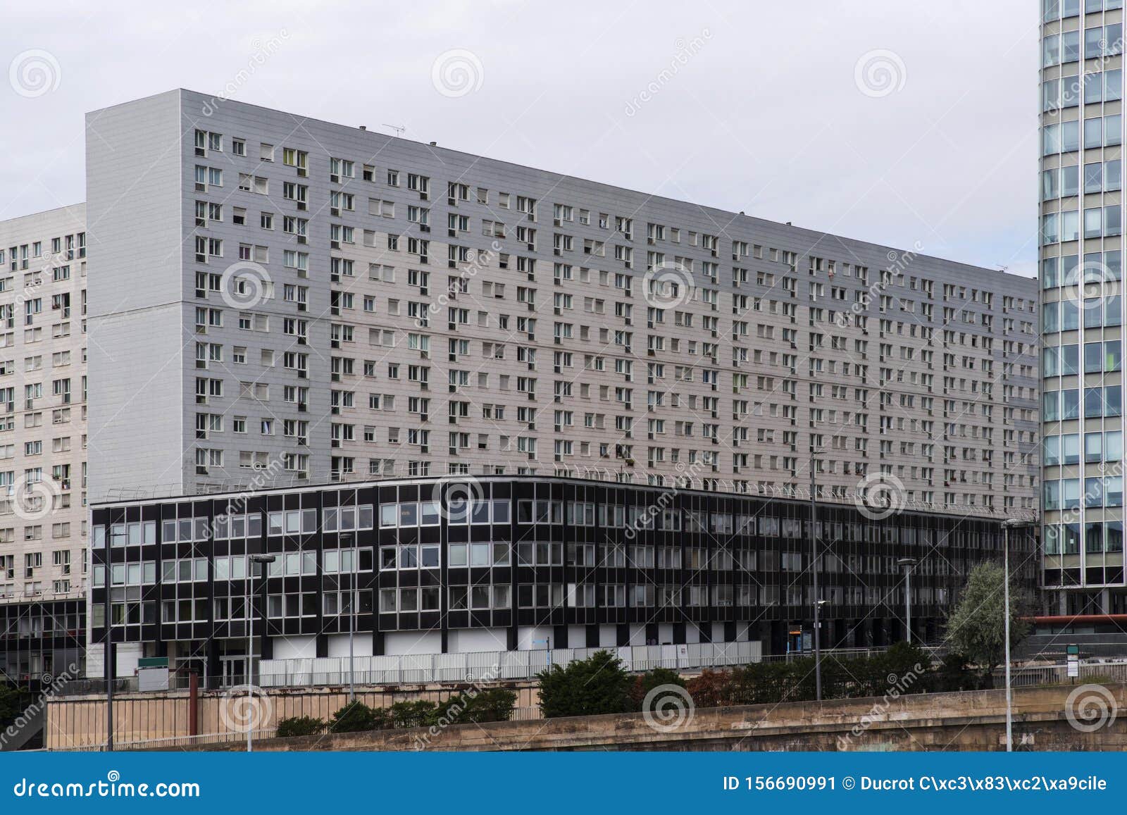 Large residential building stock image. Image of glass - 156690991