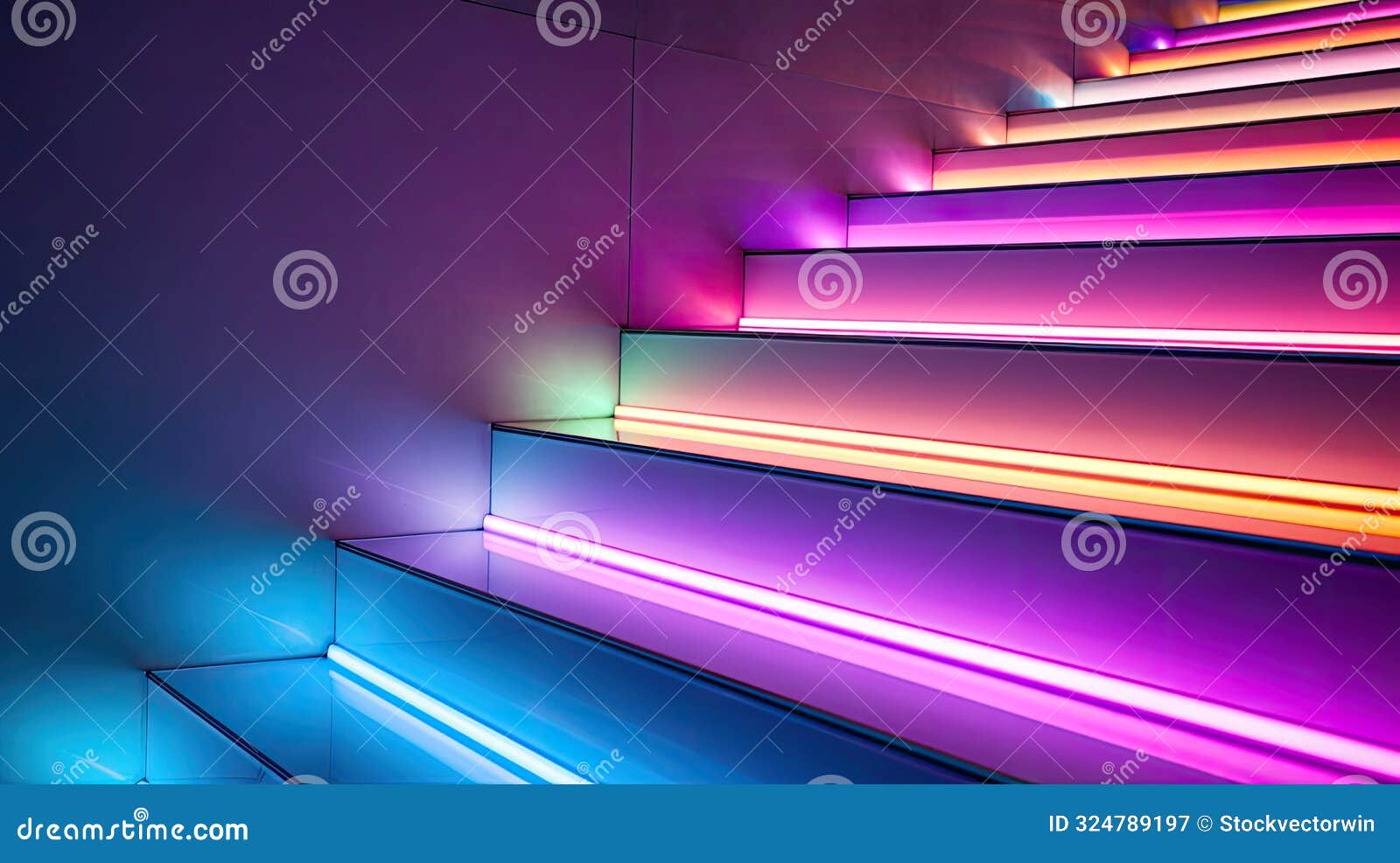 Architecture light strip stock illustration. Illustration of effect ...