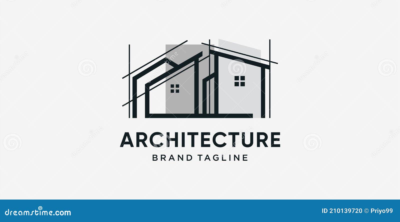 Architecture Logo with Cool Modern Concept Premium Vector Stock Vector ...