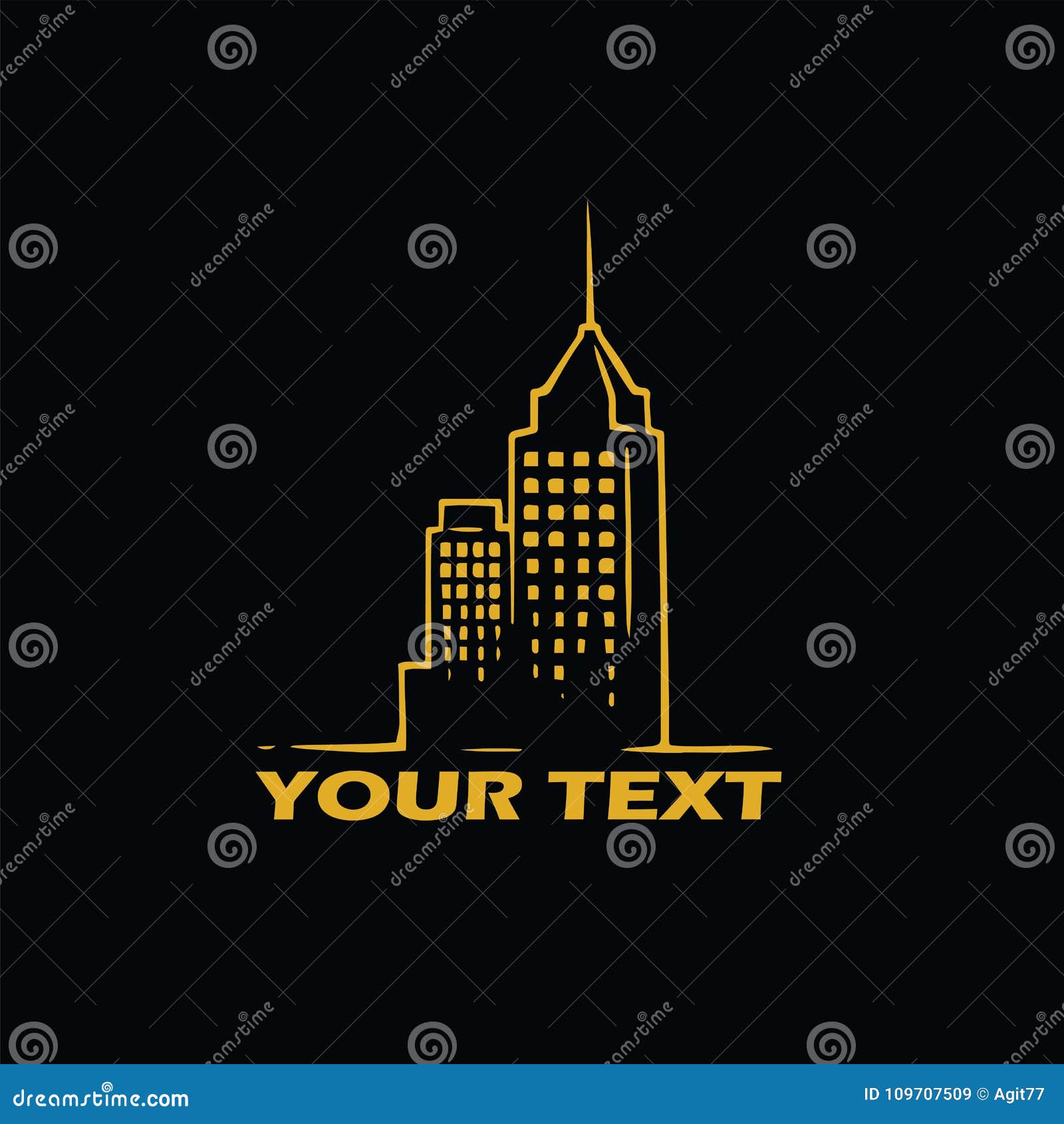 Architecture Logo Design D'immeuble Illustration de Vecteur ...