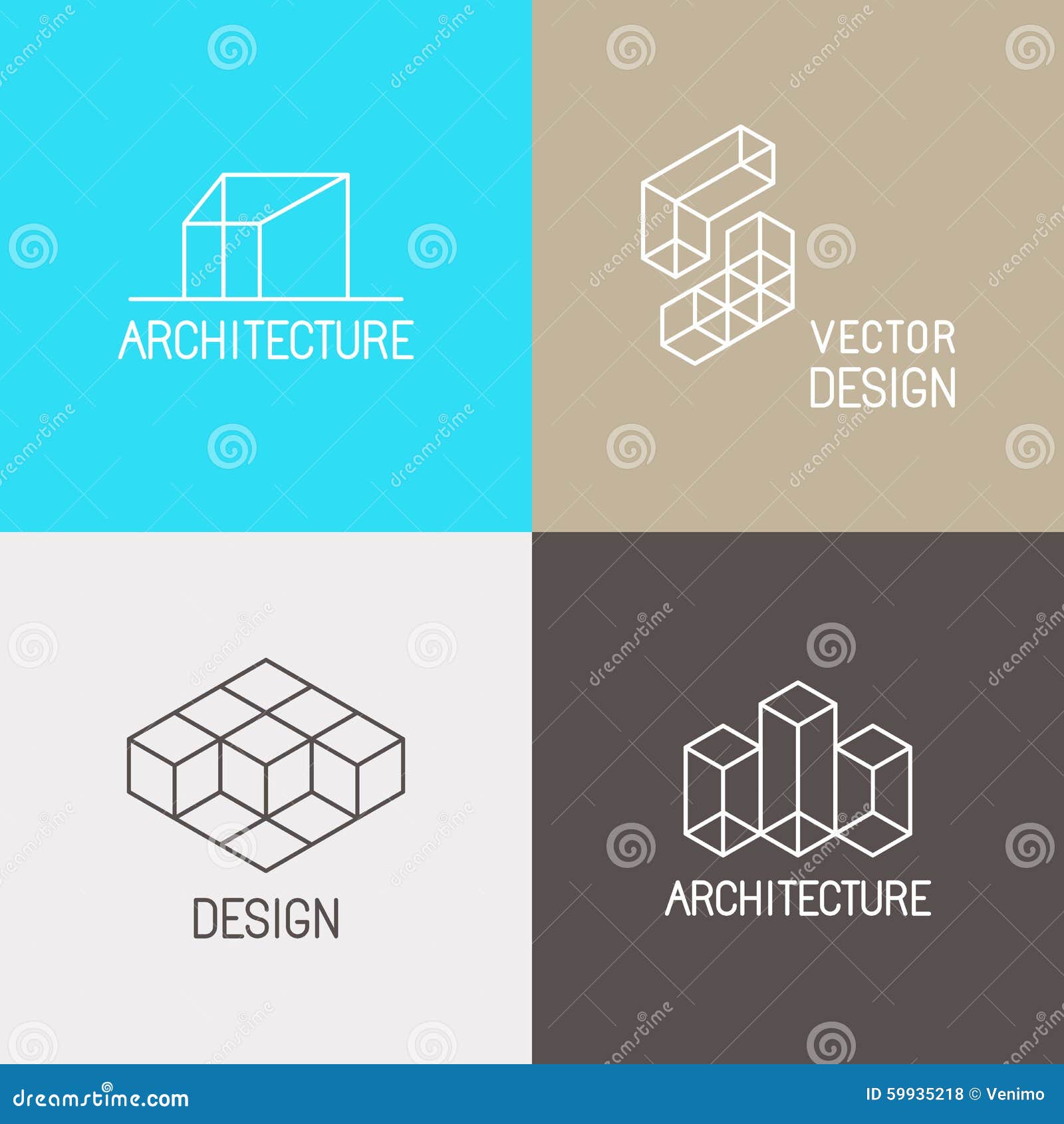 Architecture logos stock vector. Illustration of apartment - 59935218