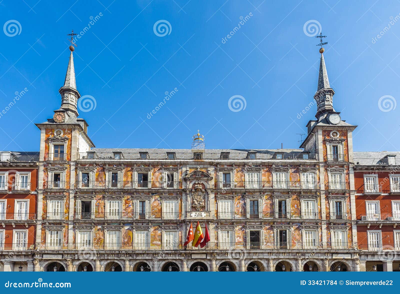 Architecture of Madrid, the Capital of Spain Stock Photo - Image of ...