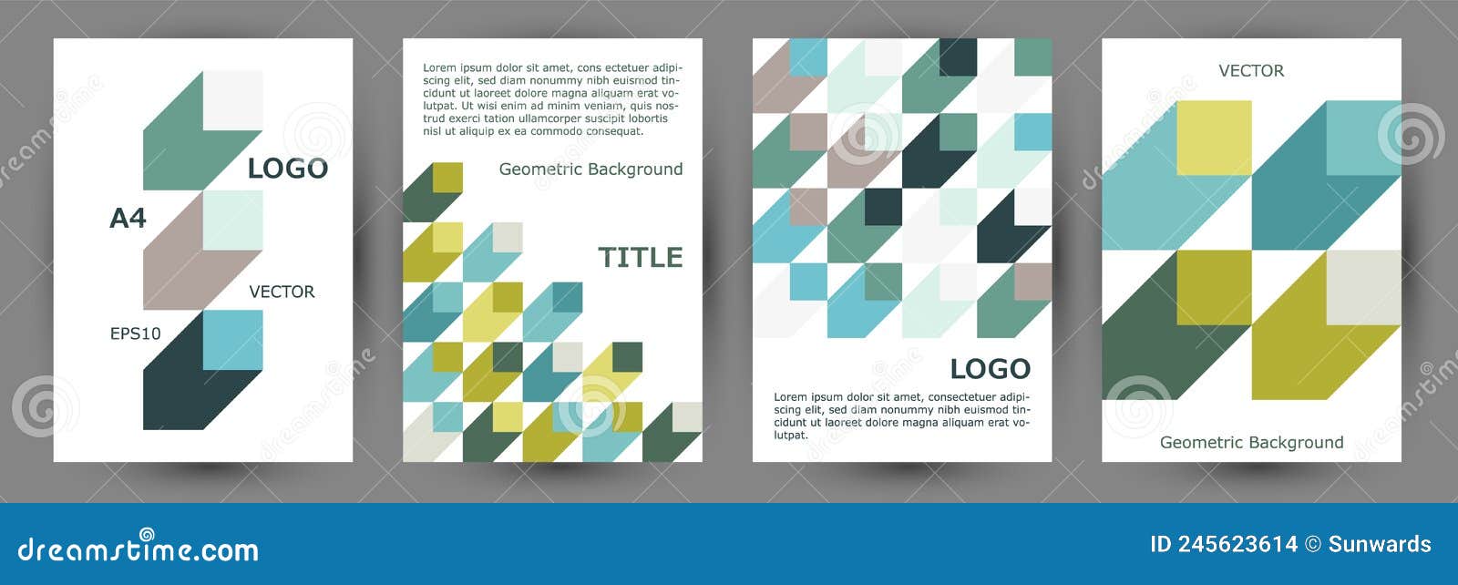 Architecture Magazine Front Page Mokup Collection Vector Design ...