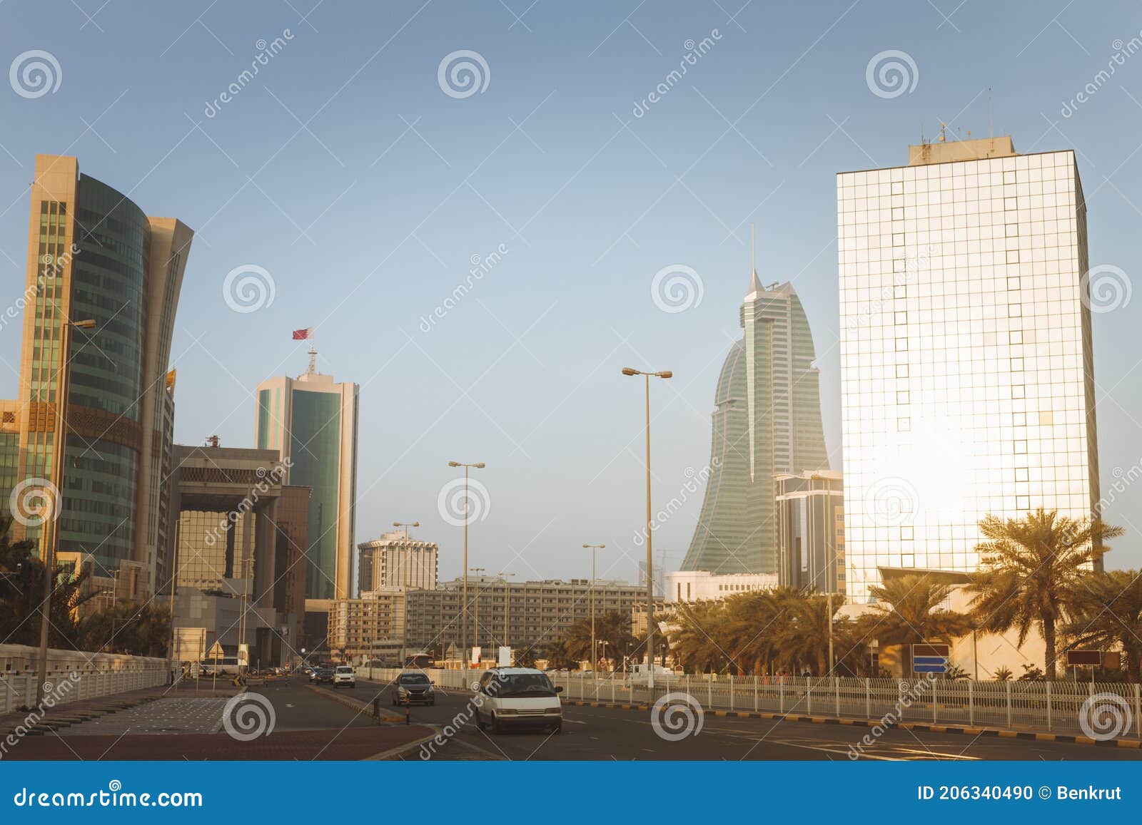 Architecture of Manama editorial image. Image of middle - 206340490