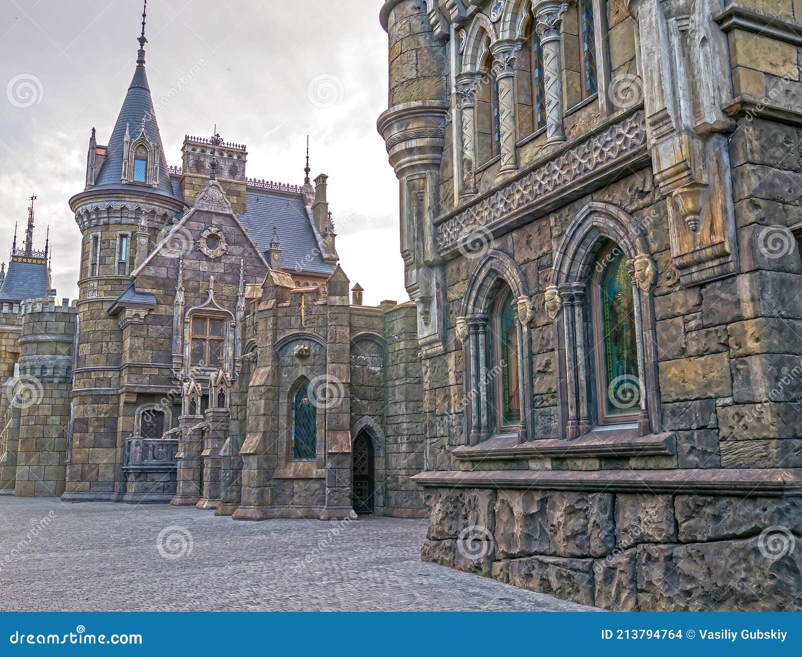 The Architecture of the Medieval Castle Stock Photo - Image of travel ...