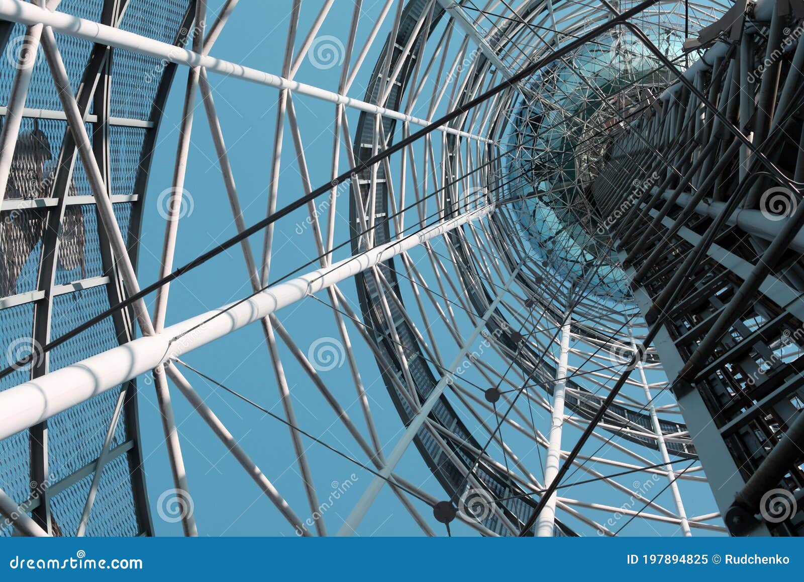 Architecture Metal Constructions. Abstract Background Stock Image ...