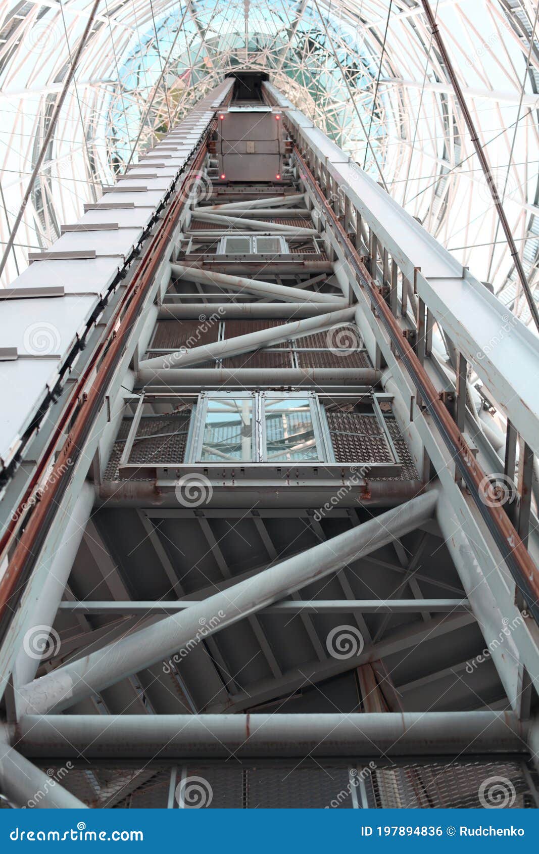 Architecture Metal Constructions. Abstract Background Stock Photo ...