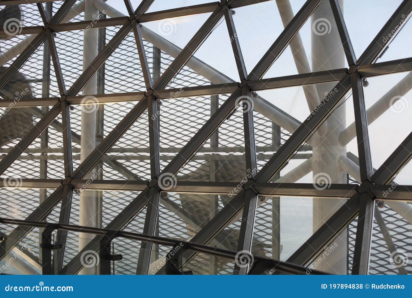 Architecture Metal Constructions. Abstract Background Stock Photo ...