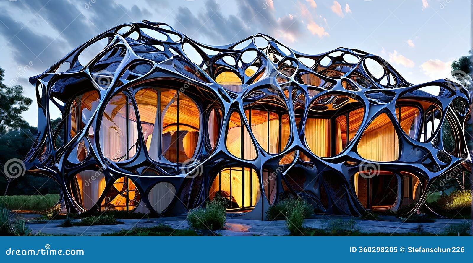 Building Design Of A Network Of Interconnected Shapes Inspired By The ...