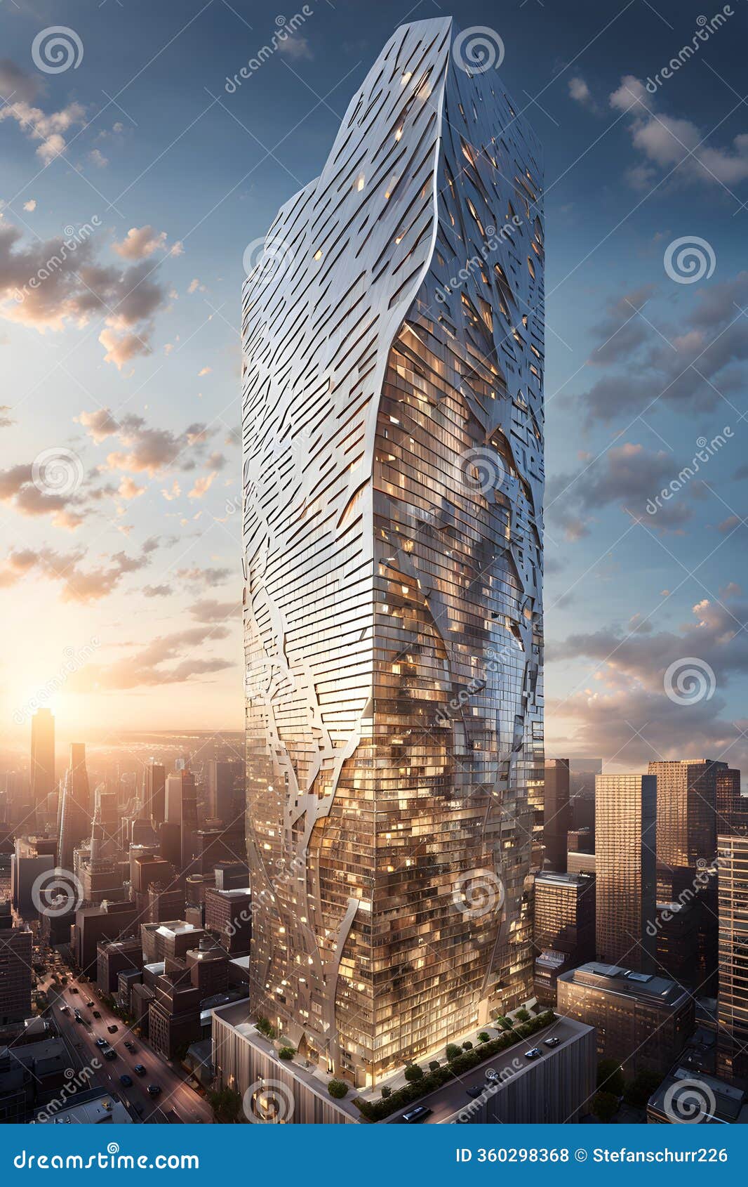 Building Design Of A Network Of Interconnected Shapes Inspired By The ...