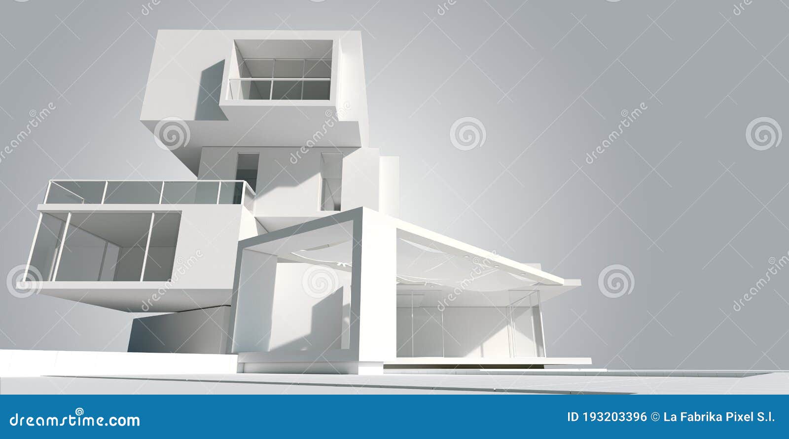 Architecture model stock illustration. Illustration of designer - 193203396