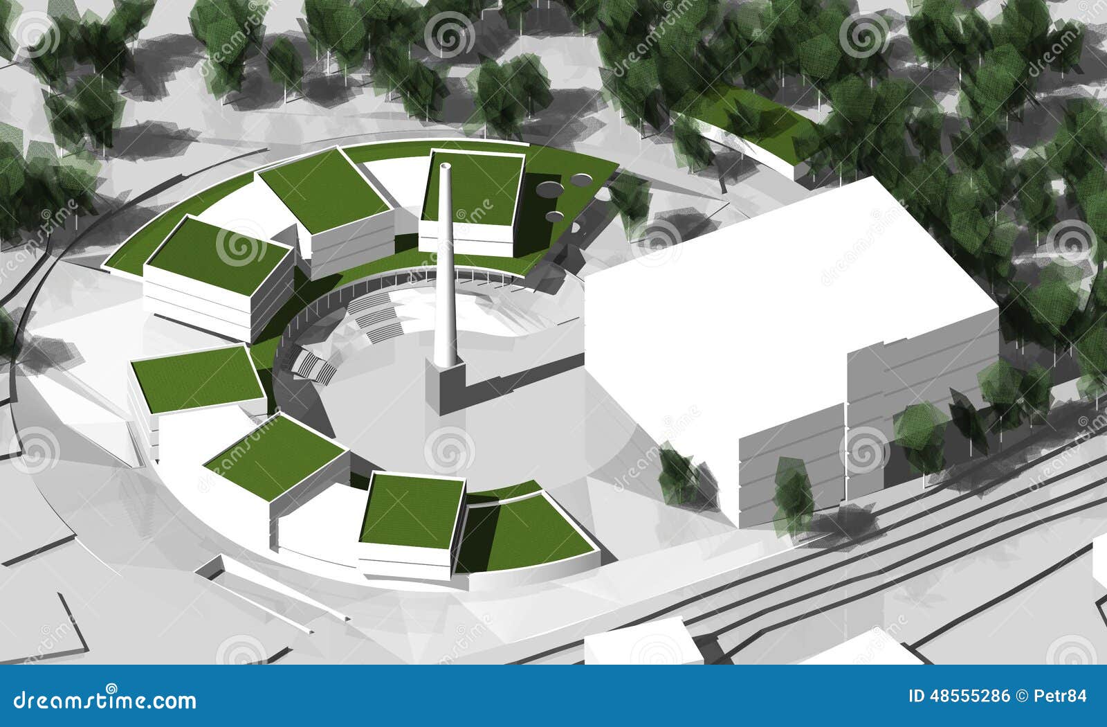 Architecture model stock illustration. Illustration of concept - 48555286