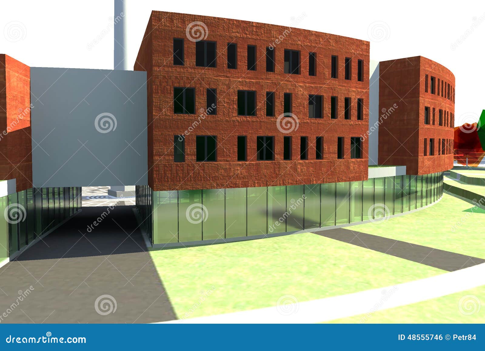 Architecture model stock illustration. Illustration of building - 48555746