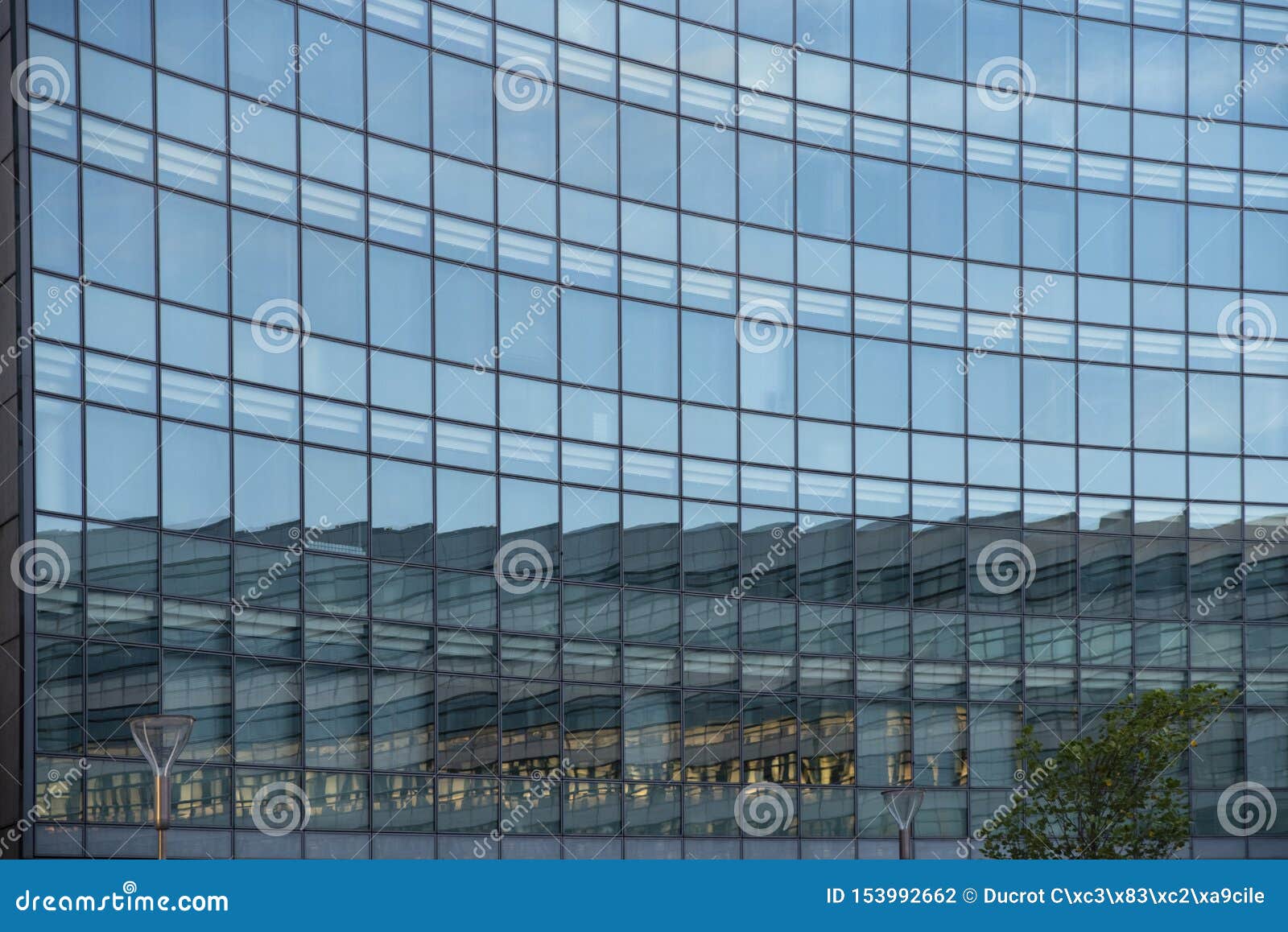 Architecture of a Modern Glazed Building Stock Photo - Image of glazed ...