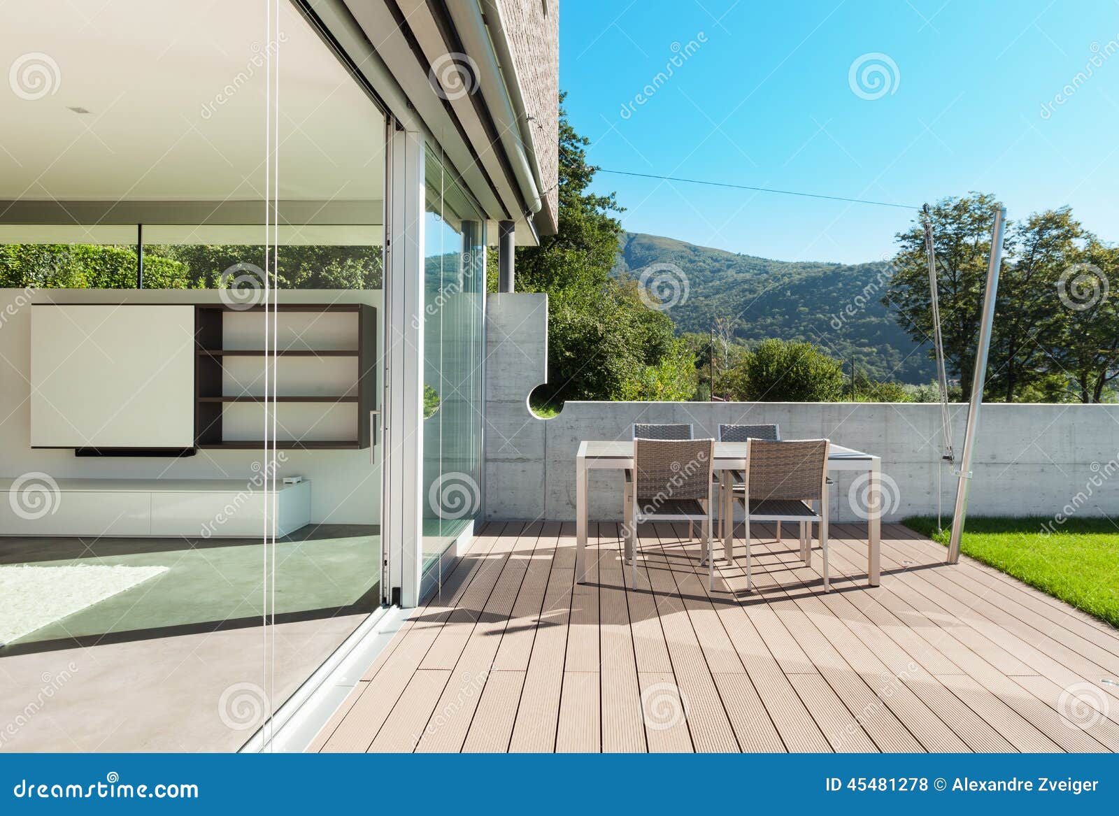 Architecture, Modern House, Outdoor Stock Photo - Image of interior ...