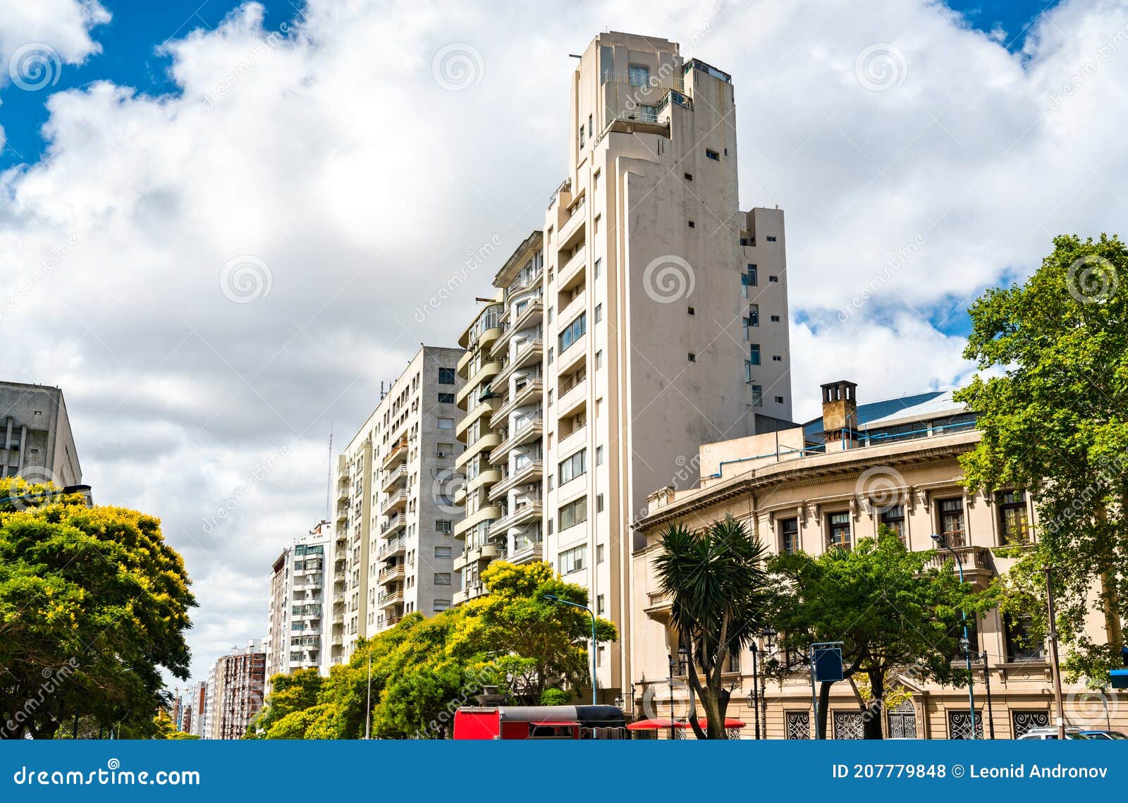 Architecture of Montevideo in Uruguay Stock Photo - Image of america ...