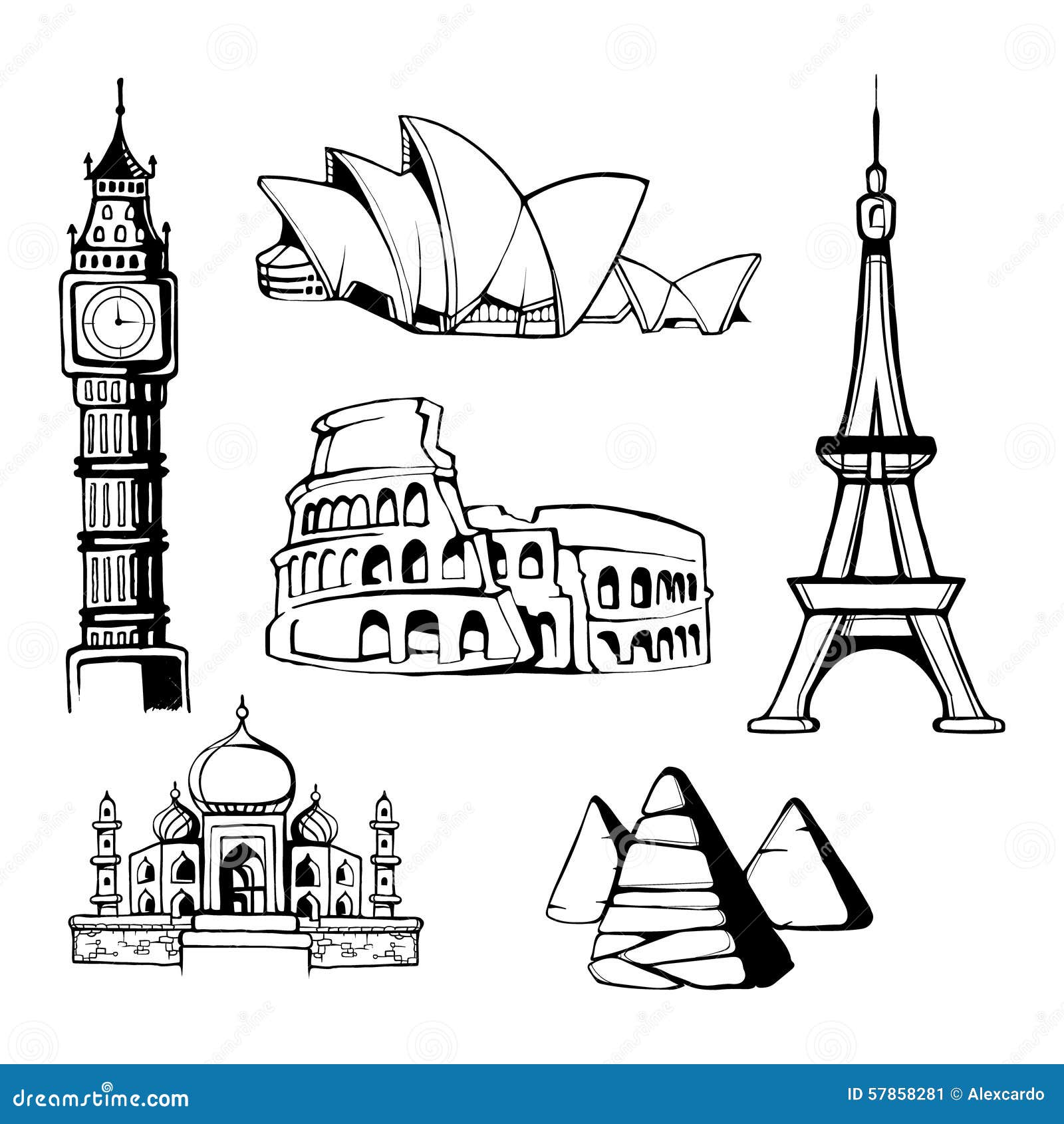 Architecture monuments stock vector. Illustration of sydney - 57858281