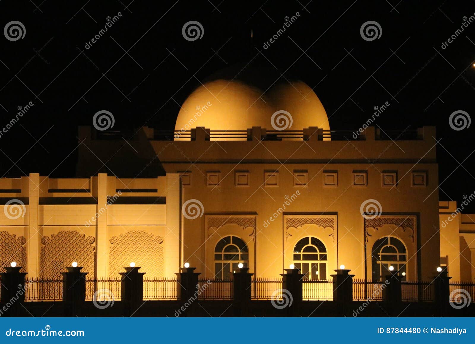 Architecture Mosque Lighting Stock Photo - Image of architecture, view ...