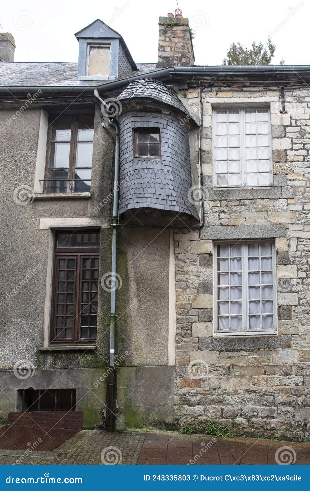 Architecture of Normandy stock image. Image of facade - 243335803