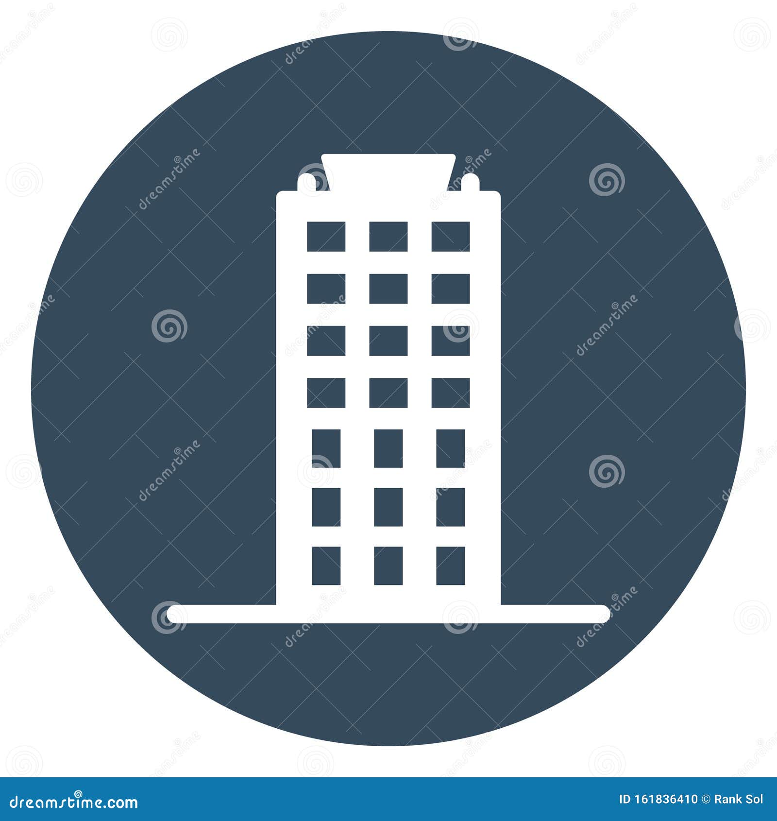 Architecture, Office Building Isolated Vector Icon Which Can Be Easily ...