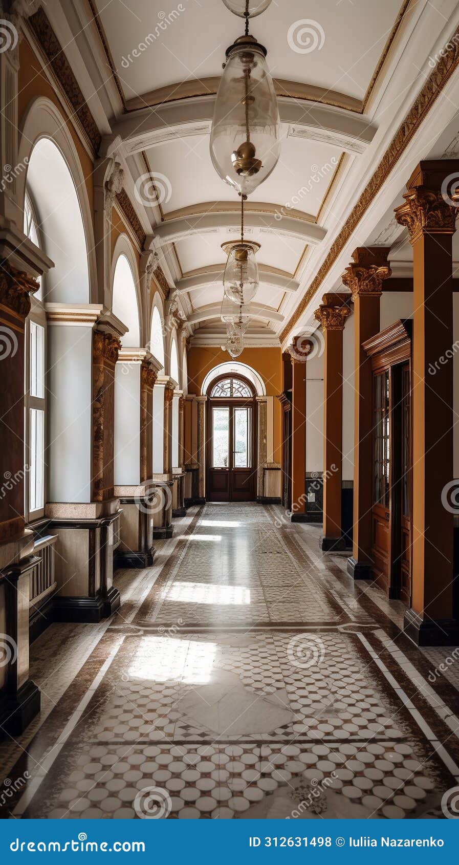 The Architecture of the Old Building. AI Generated Stock Photo - Image ...