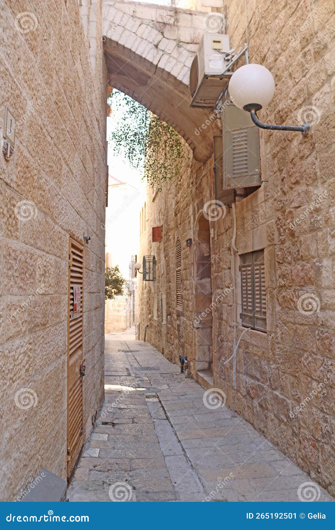 Architecture in the Old City of Jerusalem, Israel Stock Image - Image ...