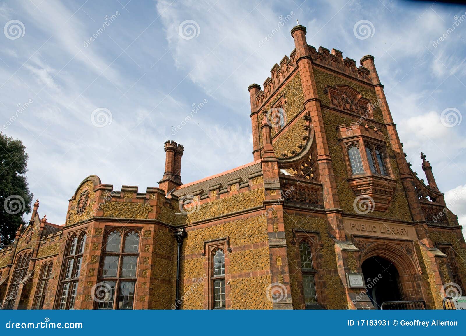 Architecture of the Old Library Stock Image - Image of travel, england ...