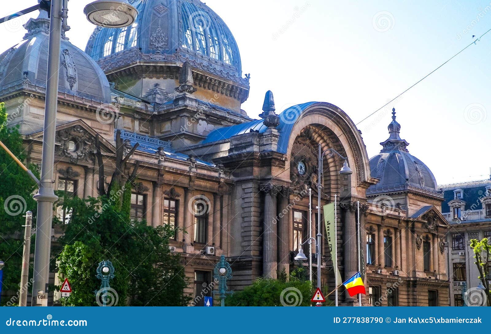 Architecture of Old Town, Bucharest Stock Photo - Image of area ...