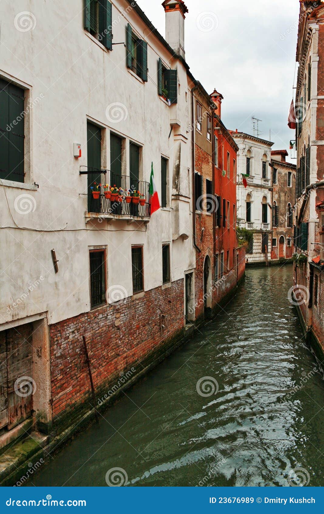 The Architecture of the Old Venice Stock Image - Image of balcony ...