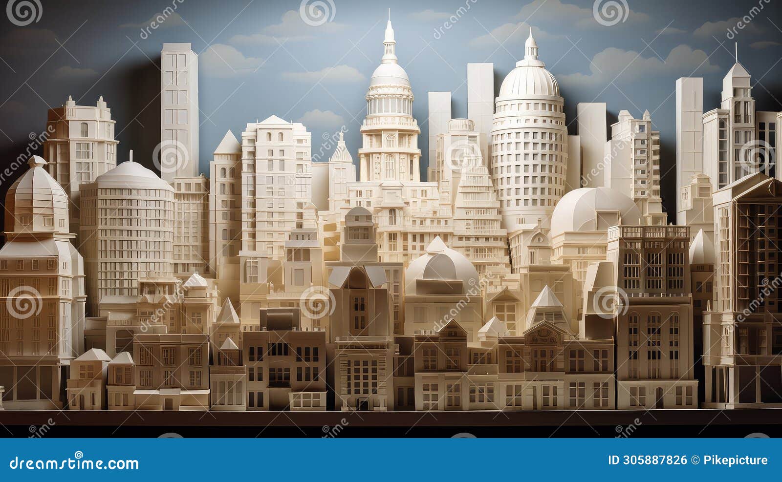 Architecture Paper Building Stock Illustration - Illustration of form ...