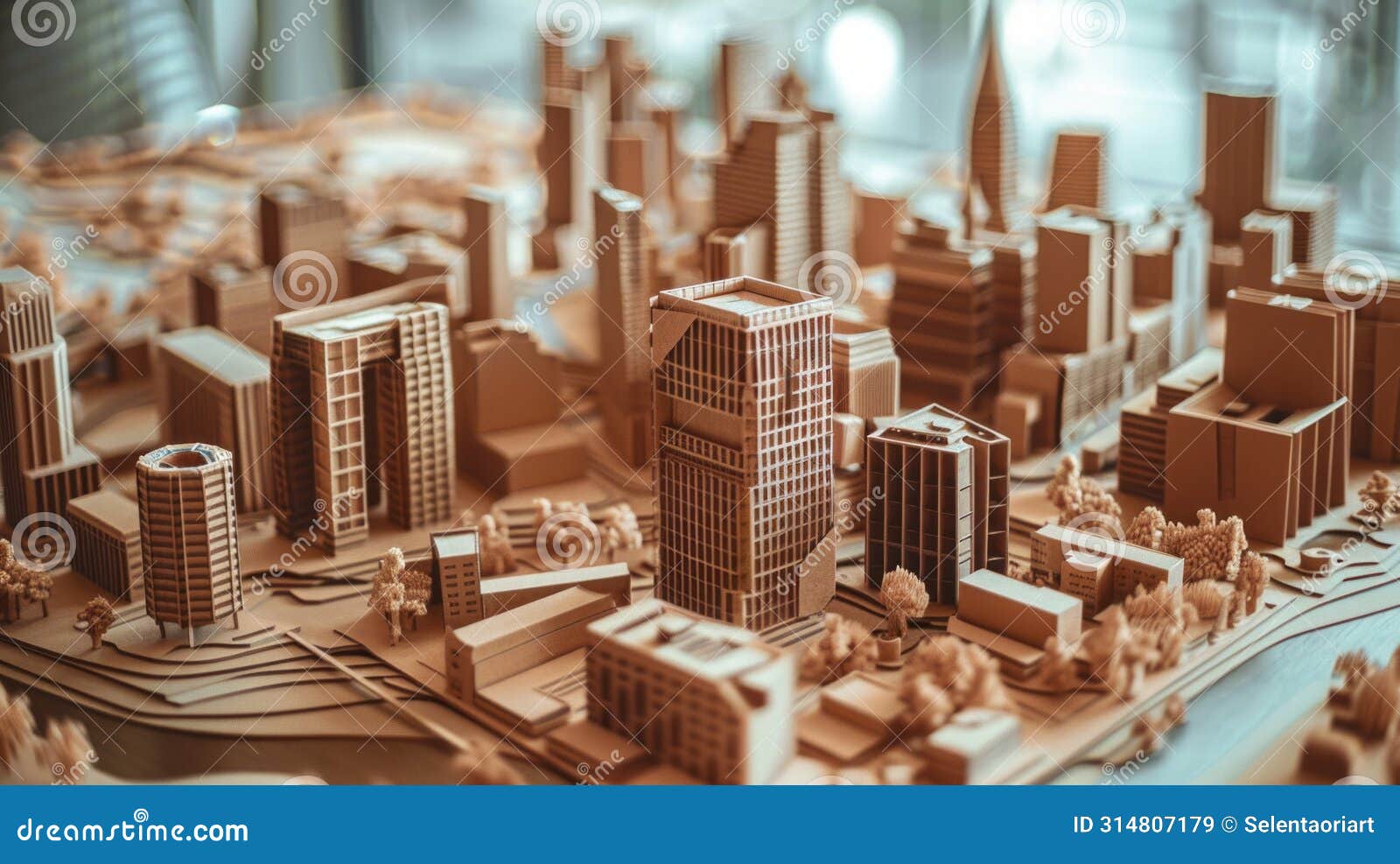 Architecture Paper Model Kits for Art and Design Stock Illustration ...