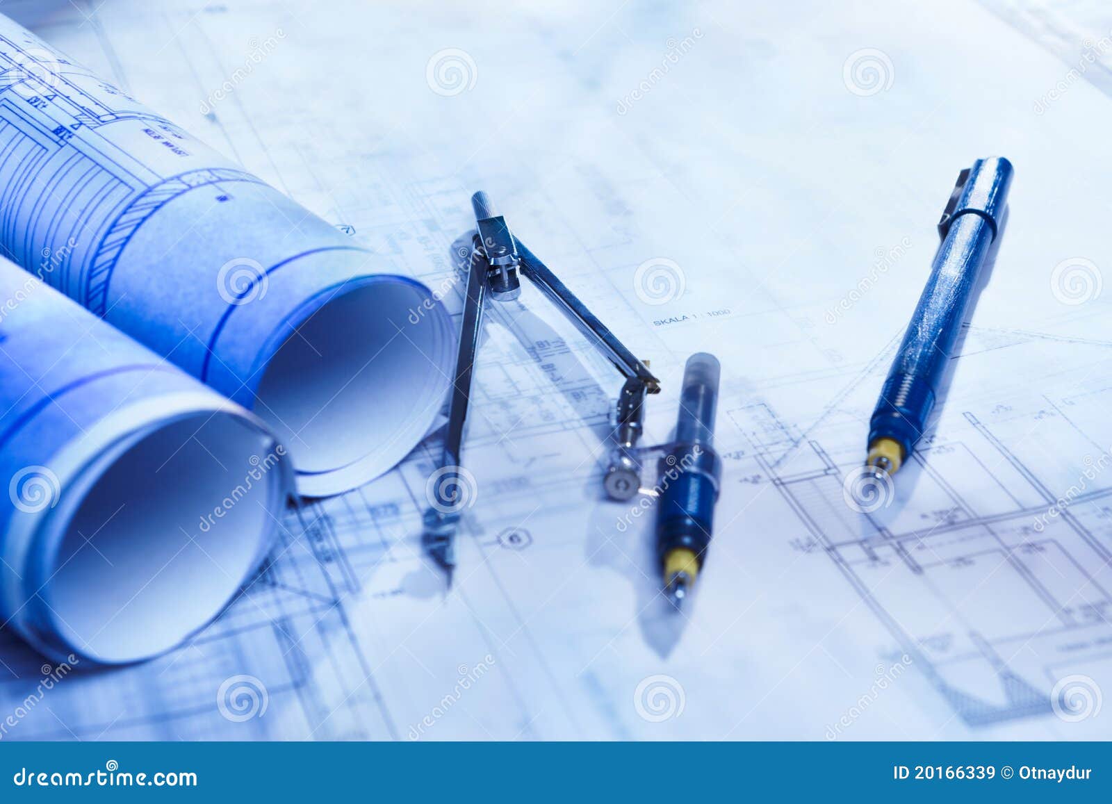 Architecture paperwork stock image. Image of roll, tool - 20166339