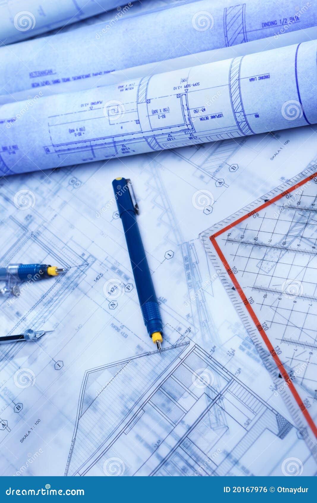 Architecture paperwork stock photo. Image of printout - 20167976