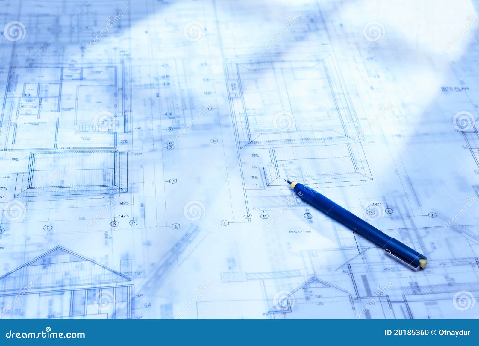 Architecture paperwork stock photo. Image of roll, paperwork - 20185360