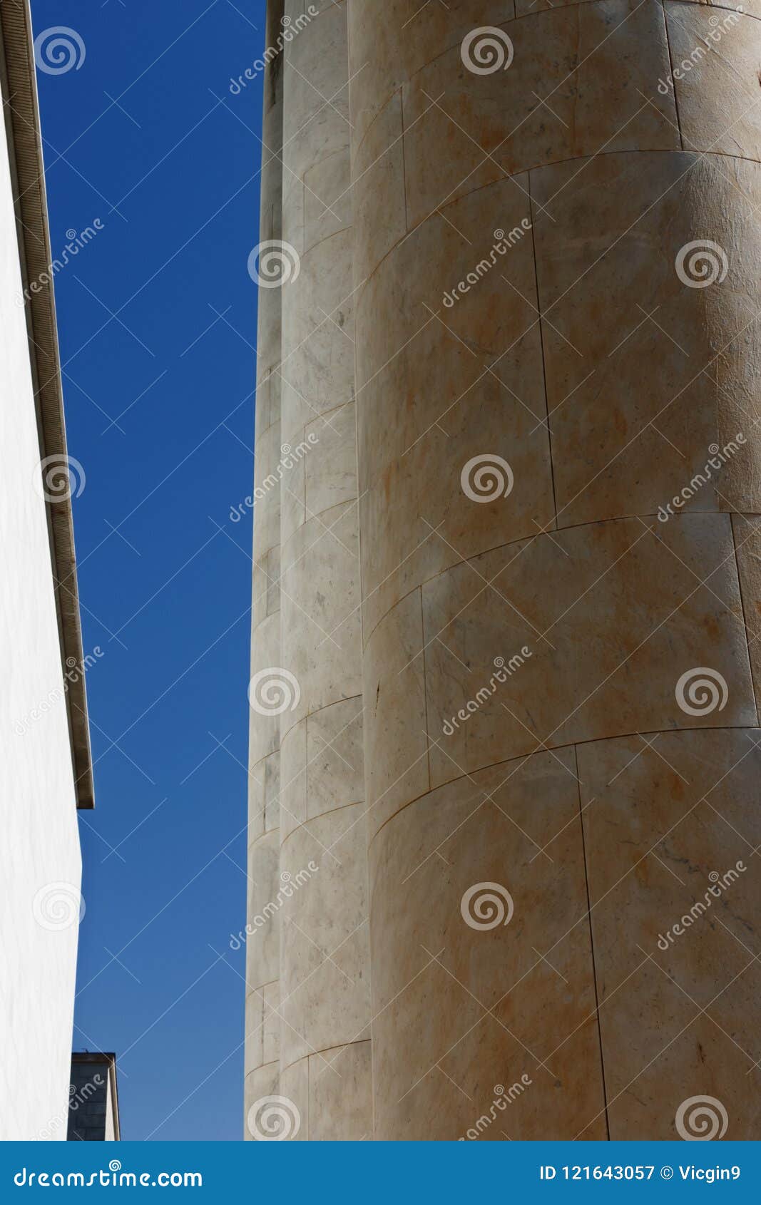 Architecture ,a Patch Between Columns And A Wall Royalty-Free Stock ...