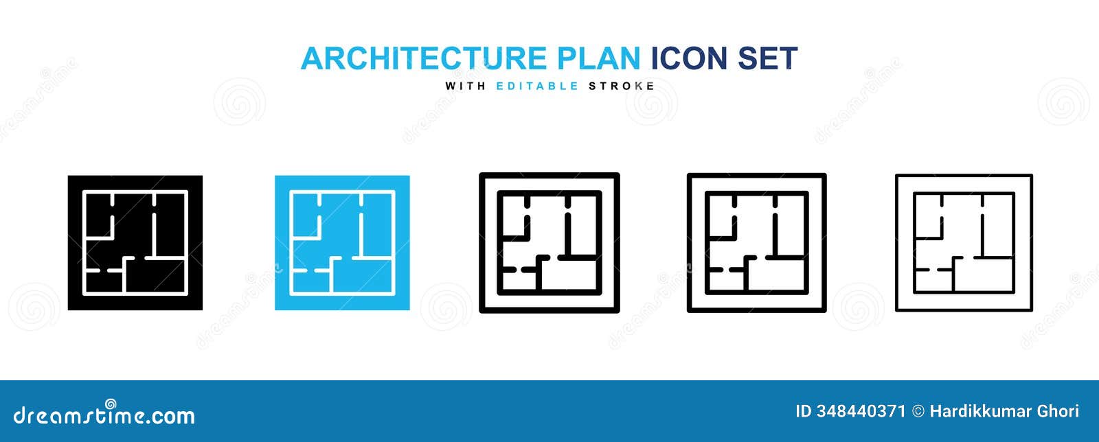 Architecture Plan Icon Vector Stock Illustration - Illustration of ...