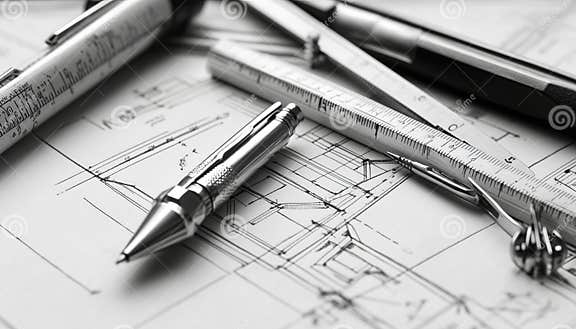 Architecture Plan & Tools. Architecture Plan of Interior & Work Tools ...