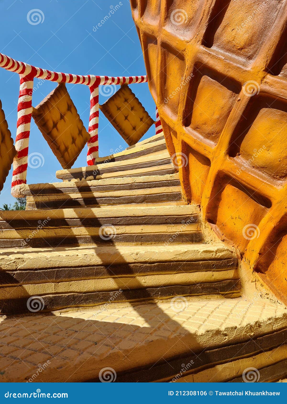 Architecture of a Plate of Bread Ladder Stock Photo - Image of ...